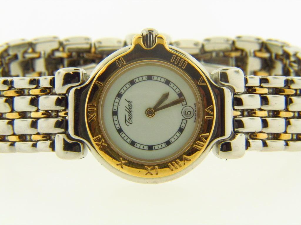 Stainless Steel and Yellow Gold Tabbah Wristwatch